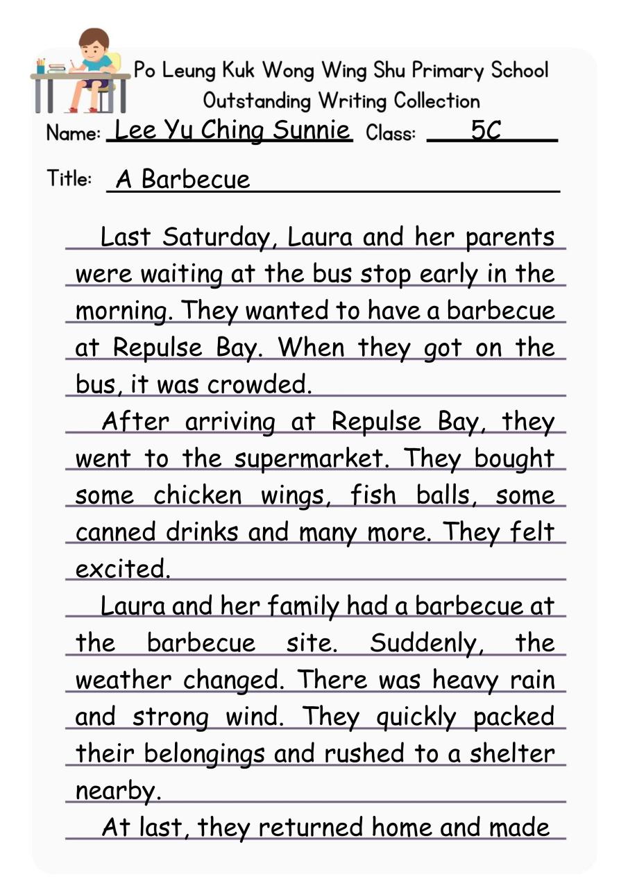 5C Lee Yu Ching Sunnie | 保良局黃永樹小學