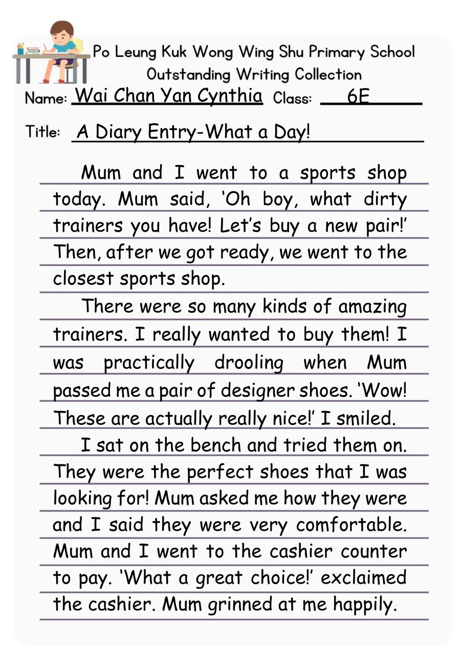 6E Wai Chan Yam Cynthia | 保良局黃永樹小學